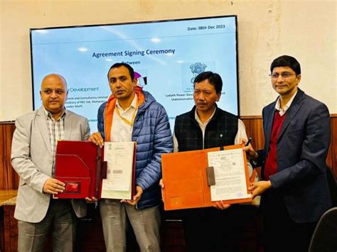 Recs Subsidiary Recpdcl Signs Agreement With Ladakh Power Development Department