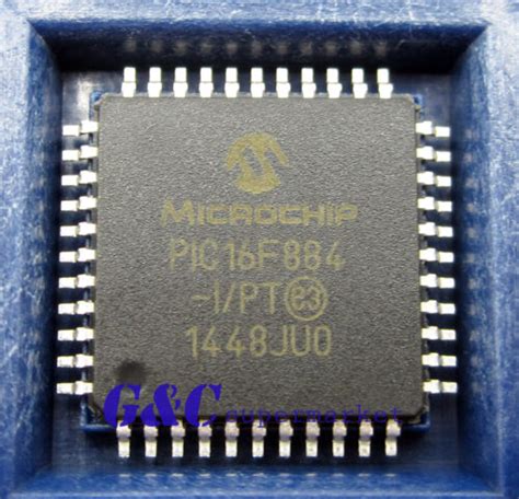 Pic16f884 Ipt Microchip Ic Mcu 8bit 7kb Flash 44tqfp Qfp1 A3gu Ebay