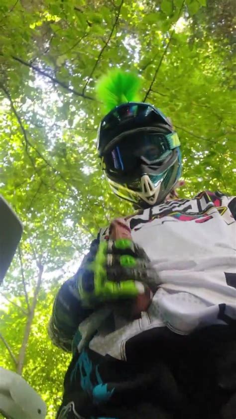 Mx Biker Cuming On His Bike