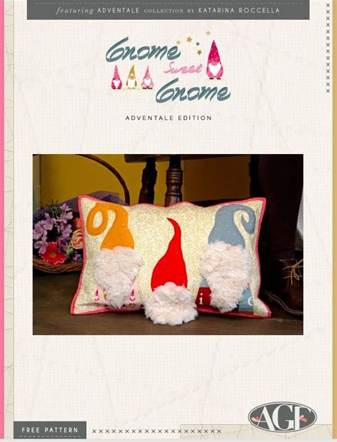 Gnome Sweet Gnome Pillow Free Pattern Download