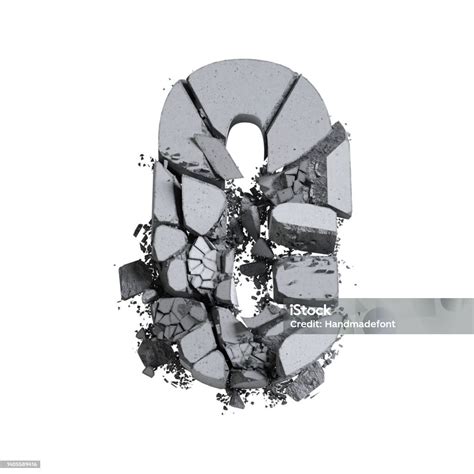 깨진 콘크리트 블록으로 만든 알파벳 문자 흰색 배경에 고립 된 3d 그림 알파벳에 대한 스톡 사진 및 기타 이미지 알파벳 돌 건축자재 돌 바위 Istock