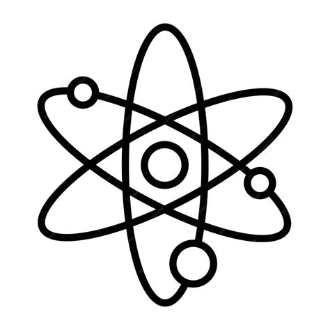 Un Dibujo De átomo Con La Letra O En él Vector Premium