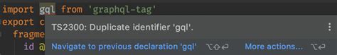 Duplicate Import Gql From Graphql Tag Issue Dotansimha Graphql Code Generator Github