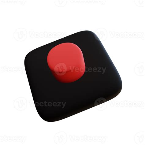 Realistic 3d Emergency Button Design 52870487 Png
