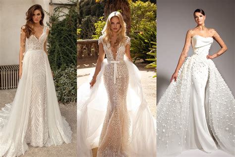 ۲۷ مدل لباس عروس دو دامنه ۱۴۰۲ ترند محبوب عروس خانم ها ستاره