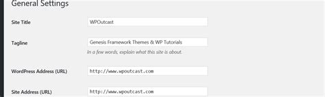 A Look Into The Genesis Framework Settings Wpoutcast