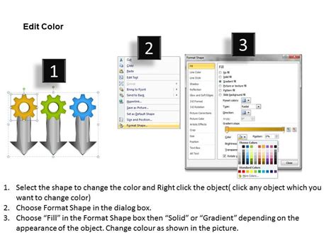 Parallel Gears Process Arrow Stages PowerPoint Slide Images PPT Design Templates