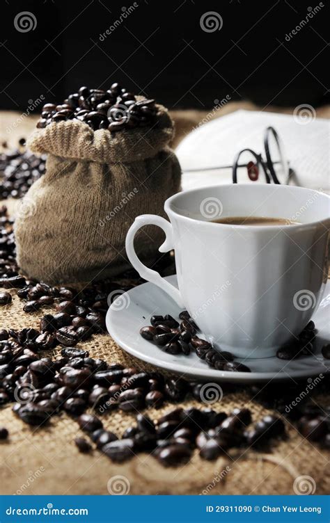 Chicco Di Caffè Fotografia Stock Immagine Di Seme Sacchetto 29311090