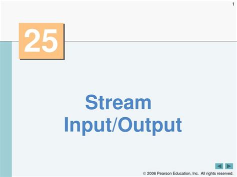 PPT Stream Input Output PowerPoint Presentation Free Download ID 3983808