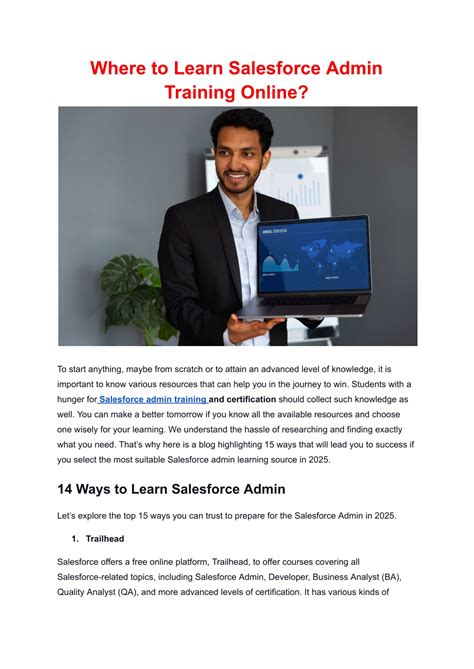 Ppt Where To Learn Salesforce Admin Training Online Powerpoint Presentation Id 13719984