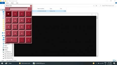 Python Program To Basic Thick Maroon Calci Using The Python Tkinter