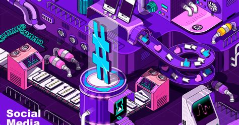 Social Media Isometric Design Concept Objects Ft 3d And Isometry Envato