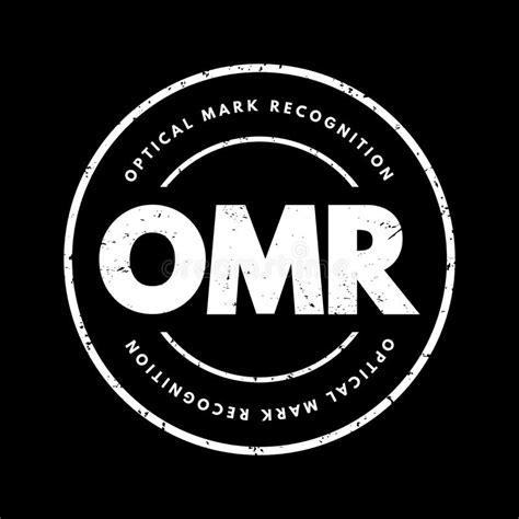 Omr Optical Mark Recognition Process Of Reading Information That People Mark On Surveys Tests