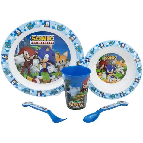 Sonic The Hedgehog 5pc Breakfast Set Microwave Safe