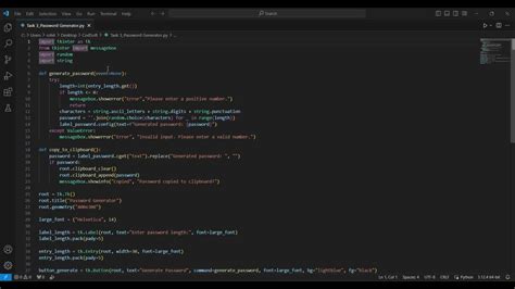 Rohith C S On Linkedin Python Tkinter Internship Codsoft Passwordgenerator