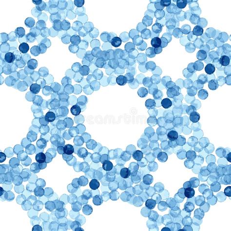 Seamless Watercolor Pattern Cute Polka Dot Print Vector Illustration