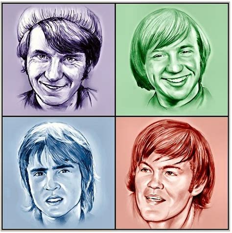 The Monkeesbygreg Chapin The Monkees Celebrity Drawings Celebrity Art