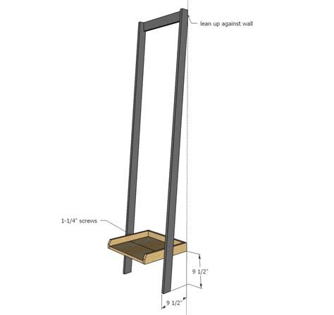 Leaning Ladder Wall Bookshelf Ana White