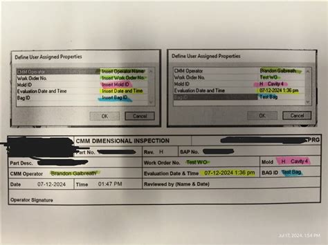 Pulling Information From A Report Template Into The Program Pc Dmis