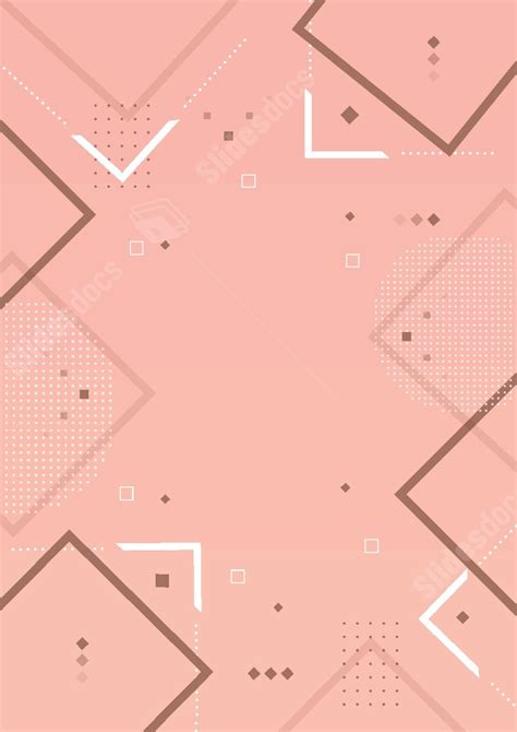 Abstract Geometric Shape Picture Of A Pink Mobile Terminal Page Border Background Word Template