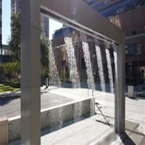 Stainless Steel Silver 8 Feet Pattern Water Curtain In Outdoor At