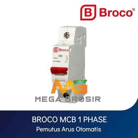 Jual Mcb Broco 1p 2a 4a 6a 10a 16a Mini Cricuit Breaker 1 Phase 2 4 6