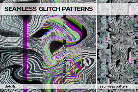 Seamless Glitch Patterns On Behance