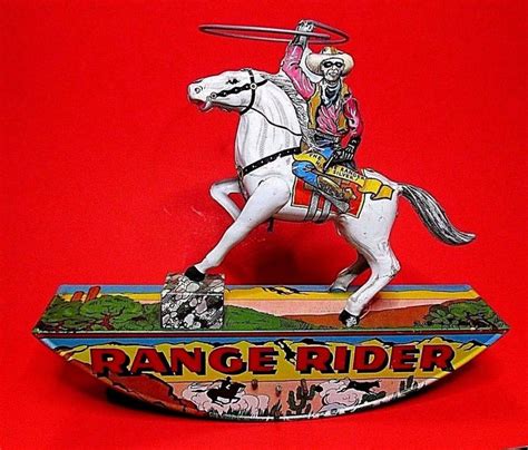 Marx Lone Ranger Wind Up Tin Toy Cowboy Western Antique Rare