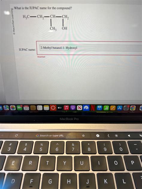 answered macmillan learning what is the iupac… bartleby