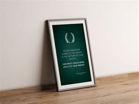 Marcus Aurelius Quote Stoicism Poster Philosophy Ts Etsy