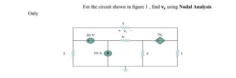 Solved For The Circuit Shown In Figure Find Vx Using Chegg