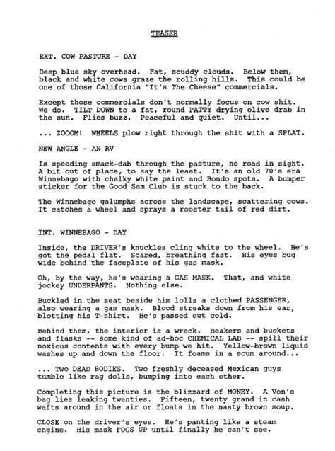 Download The Breaking Bad Pilot Script