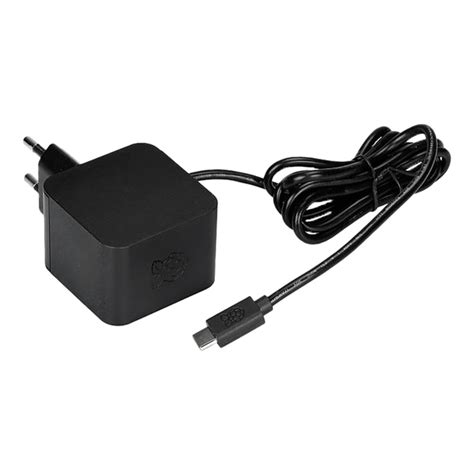 Блок питания Raspberry Pi 27Вт Usb C Pd Черный Eu купить в Киеве и Украине