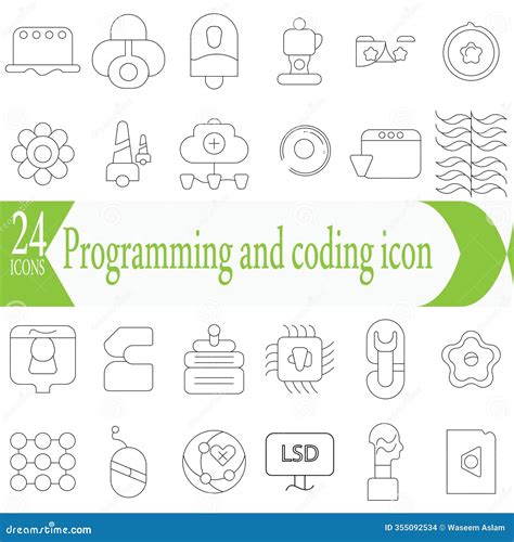 Programming And Coding Icon Set Software Development Icon Collection