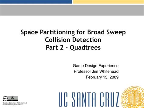 Ppt Space Partitioning For Broad Sweep Collision Detection Part 2