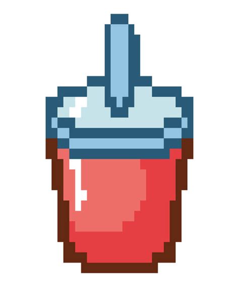 8 Bit Cup Free Stock Vectors