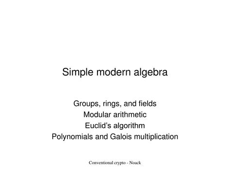 Ppt Simple Modern Algebra Powerpoint Presentation Free Download Id