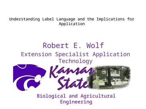 Pptx Understanding Label Language And The Implications For