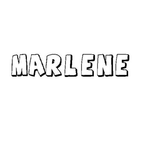 Marlene Dibujos Para Colorear