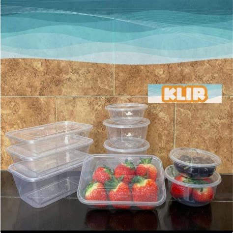 Jual Thinwall Rectangle 500ml 650ml 750ml 1000ml Isi 25 Pcs L Kotak