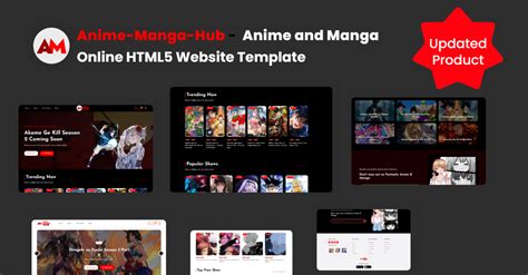 Anime Manga Hub Anime And Manga Online Html Website Template