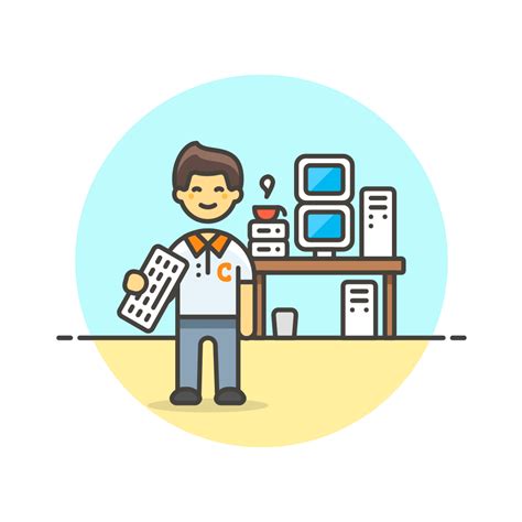 Computer Nerd Urban Geek Keyboard Man Pc Icon Download On Iconfinder