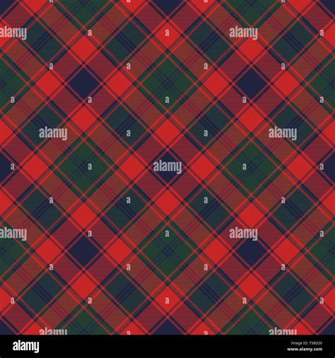 Tartan Fabric Texture Seamless Pattern Vector Illustration Stock