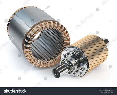 Rotor Stator Electric Motor Isolated On Stock Illustration 2034822023 Shutterstock