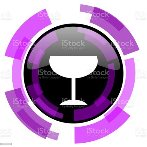 알코올 핑크 바이올렛 현대적인 디자인 벡터 웹 및 스마트폰 아이콘입니다 흰색 배경에 고립 된 Eps 10 라운드 단추 0명에 대한 스톡 벡터 아트 및 기타 이미지 Istock