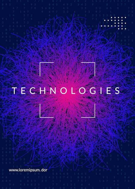 Premium Vector Big Data Background Technology For Visualization Artificial In