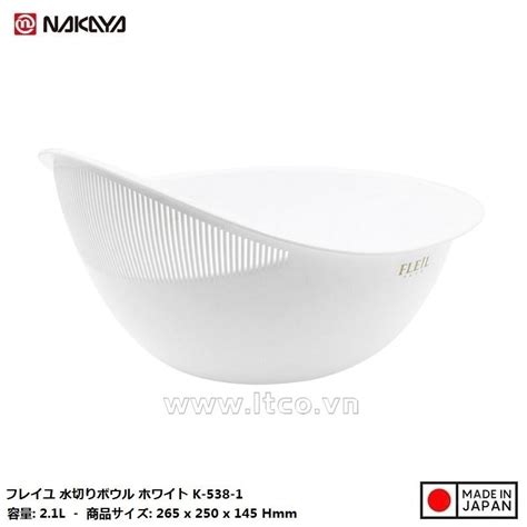 Chậu Rửa Có Rãnh Thoát Nước Nakaya Freille 21l Màu Trắng Lt Việt Nam
