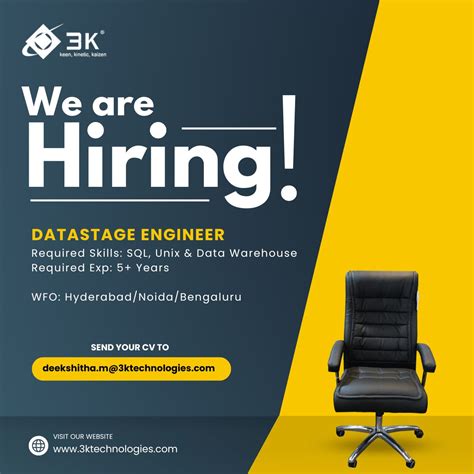Hiring Datastageengineer Sql Unix Datawarehouse Jobalert 3k