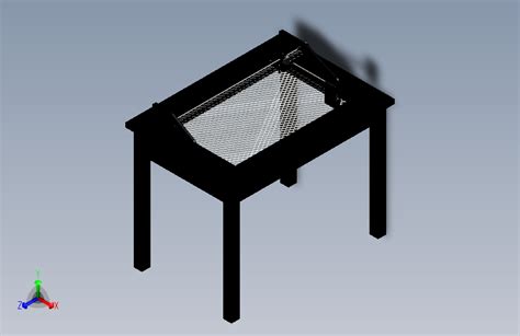 Cnc激光对模切割机 Step 模型图纸下载 懒石网