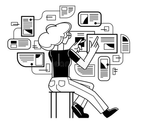 Data Systematization Collecting And Analyzing Information Woman